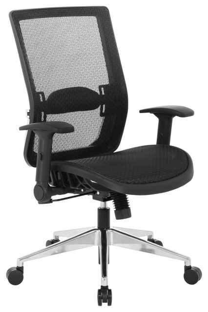 Black Matrix Back Manager's Office Chair With Black Matrix Seat - Contemporary - Office Chairs ...