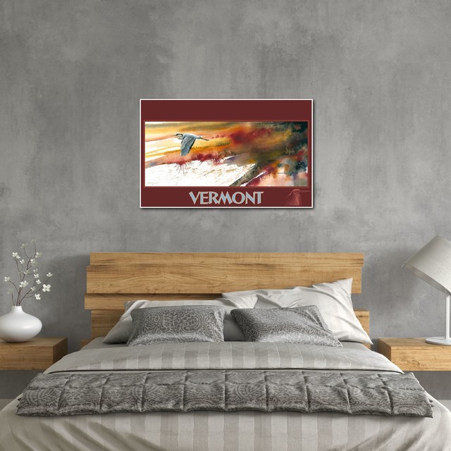 by Artist Dave Bartholet Vermont Summer Daze Art Print, 30"x45" - Beach ...