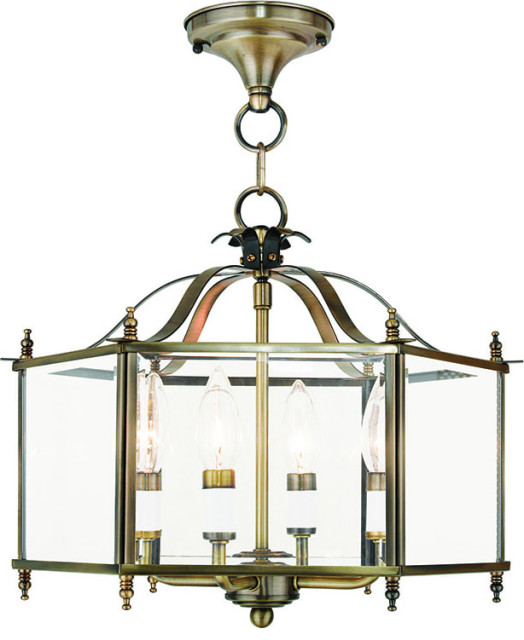 Livingston Chain Hang/Ceiling Mount - Traditional - Flush-mount Ceiling ...