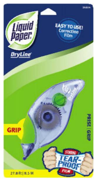 Liquid Paper® 0660415 DryLine® Single Line Correction Film with Comfort ...