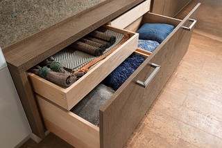 Wood-Mode Modern Cabinet Drawer Design - Modern - Living Room - Houston ...