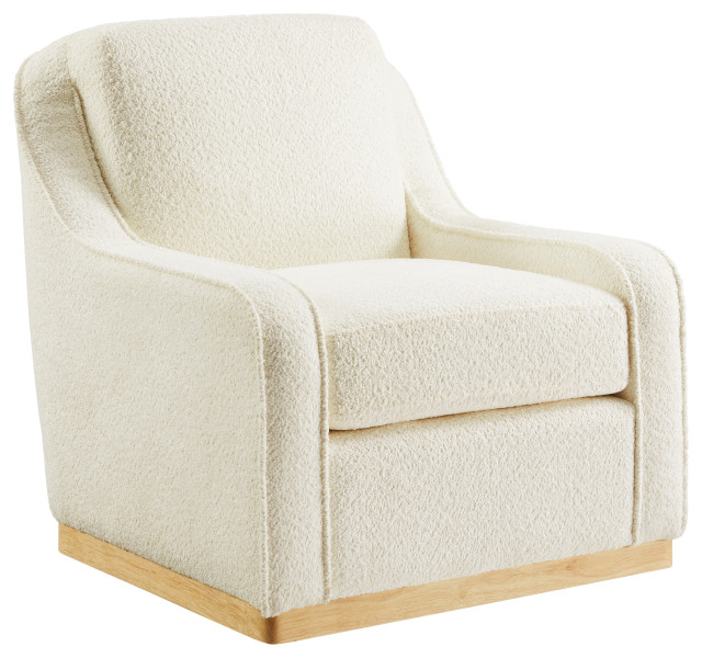 29.2" Wide Boucle Upholster Lounge Chair - Transitional - Armchairs And ...