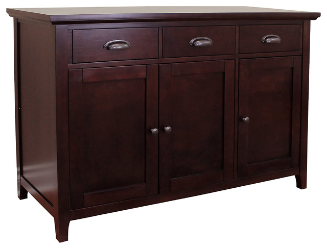 Lindendale 47"Sideboard/Buffet Table, Espresso - Transitional - Buffets ...