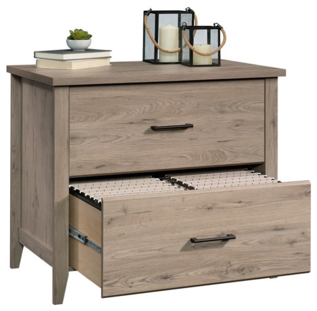 Sauder Summit Station Engineered Wood Lateral File in Laurel Oak ...