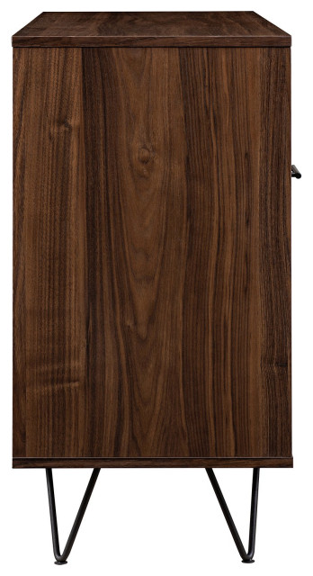 Mid Century Modern Console Table, Spacious Compartments & 2 Drawers ...