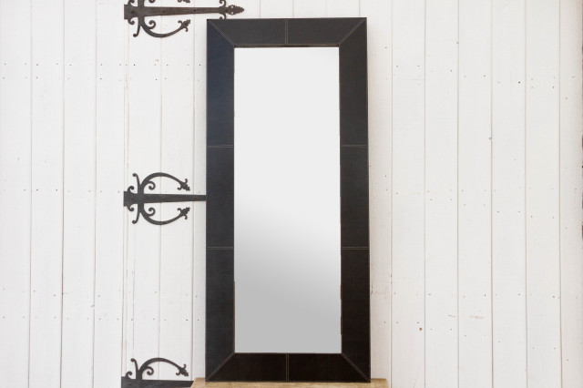 Tall Thai Embossed Leather Mirror - Transitional - Floor Mirrors - by ...