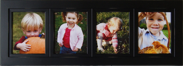 Collage Picture Frames 5x7 Wood Frame With 4 Openings - Transitional ...