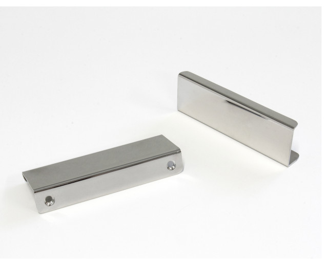 RCH Modern Stainless Steel Finger Edge Pull, Various Finishes (2 Pack ...