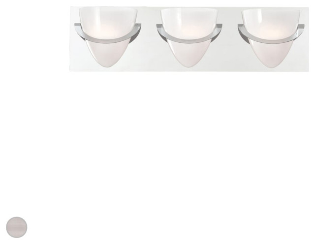 Eurofase Forma 3-Light Bathroom Vanity Light, Chrome, 6.250 ...