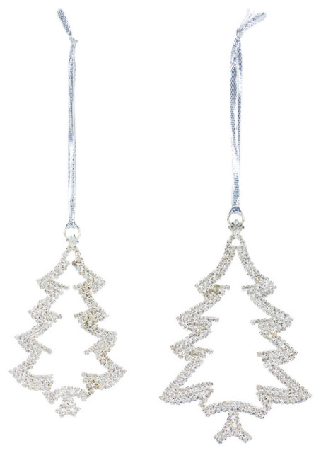 Metal Tree Ornament, 12-Piece Set - Traditional - Christmas Ornaments ...