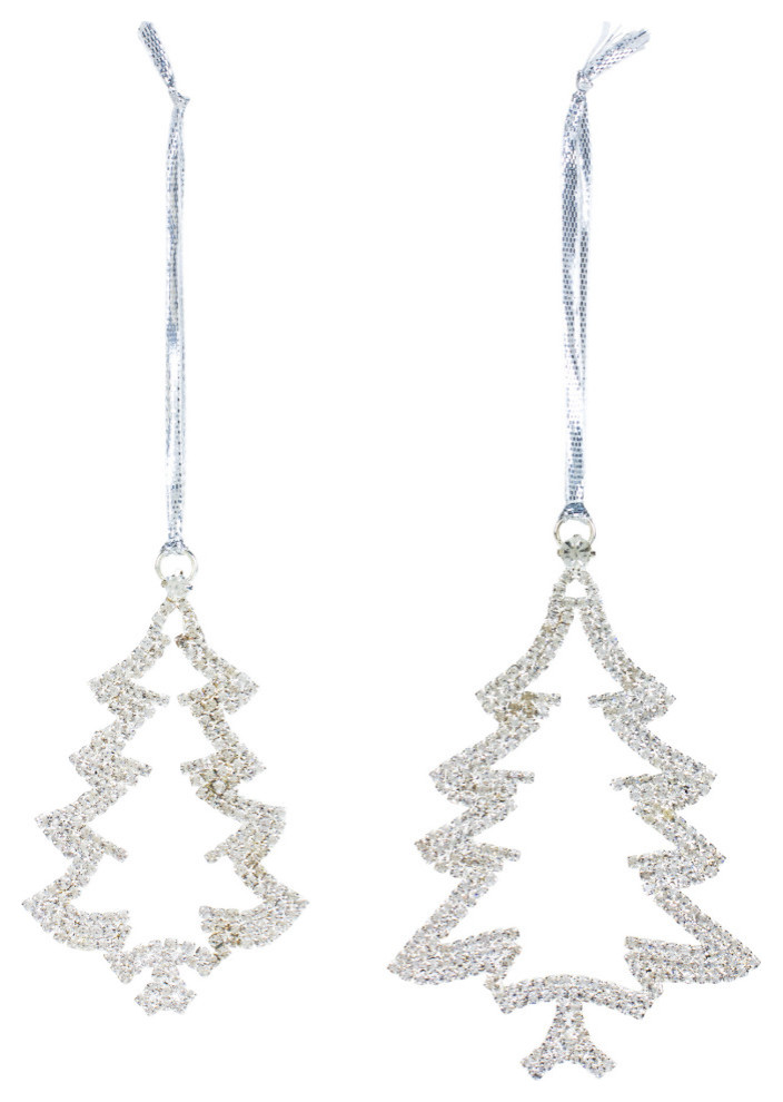 Metal Tree Ornament, 12-Piece Set - Traditional - Christmas Ornaments ...