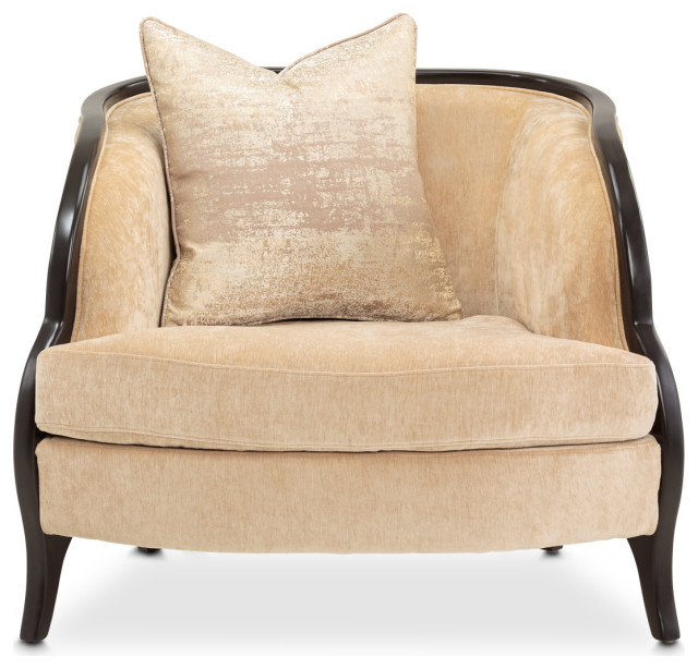 Malibu Crest Accent Chair - Honey/Dark Espresso - Transitional ...