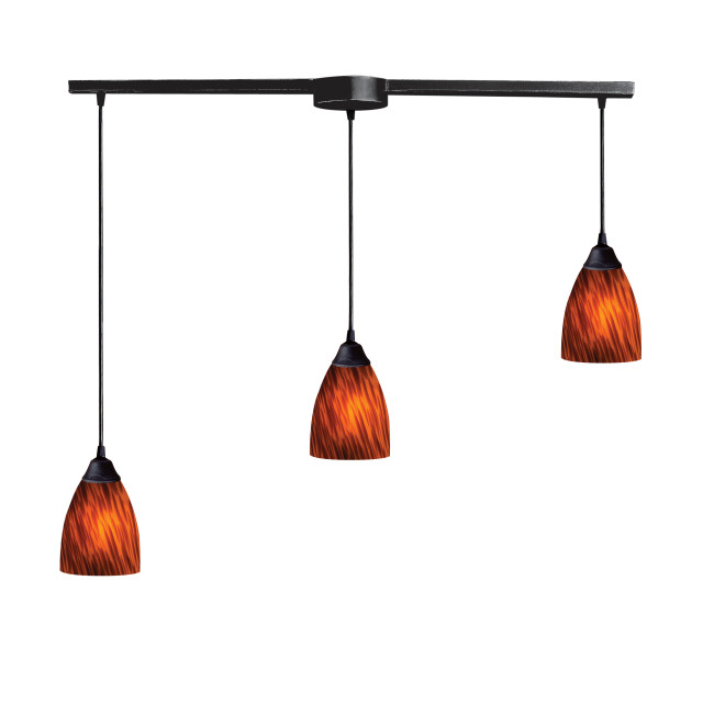 Classico 3-Light Linear Pendant Fixture - Contemporary - Pendant ...