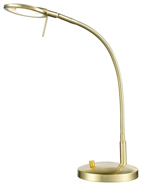 Arnsberg Dessau Flex Table Lamp, Satin Brass, 525840108 - Modern ...