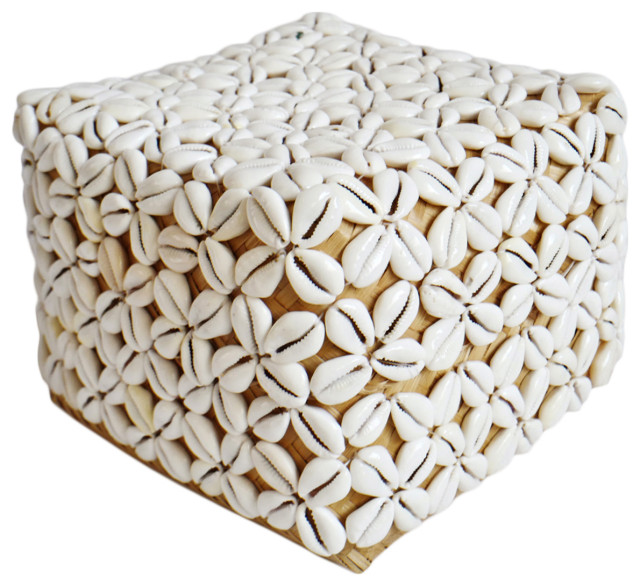 Cowry Shell Box Large - Beach Style - Decorative Boxes - by Design Mix ...