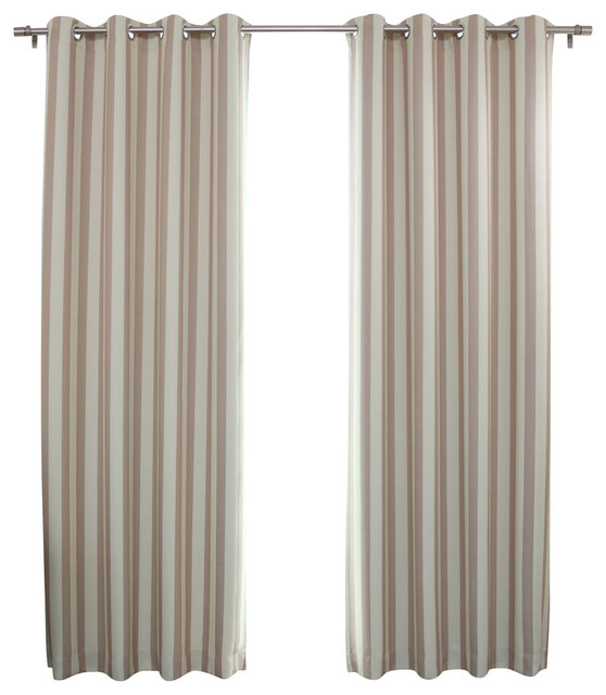 Vertical Stripe Curtains, 63" - Contemporary - Curtains - by Best Home ...