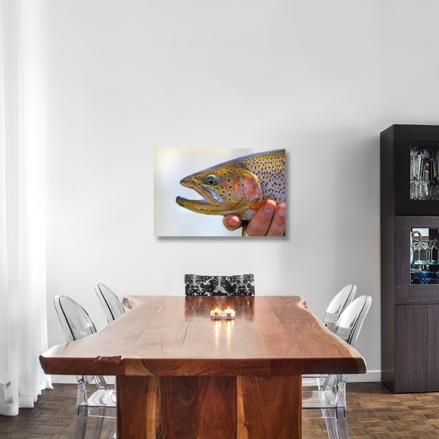 "King Trout" by Vic Schendel, 36"x24" - Beach Style - Prints And ...