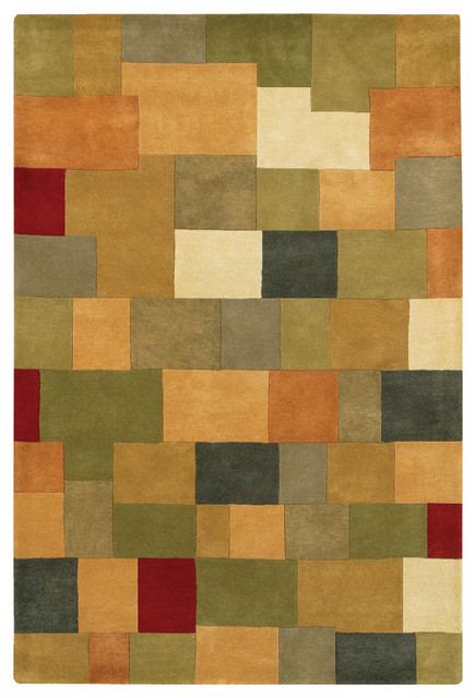 Chandra Antara ant-112 Geometric Rug, Orange, 5'0" x 7'6 ...
