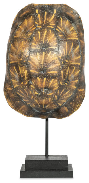 Faux Ornate Box Tortoise Shell on Stand - Contemporary - Decorative ...