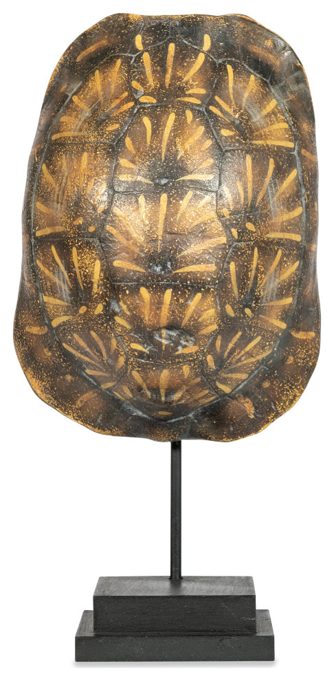 Faux Ornate Box Tortoise Shell on Stand - Contemporary - Decorative ...