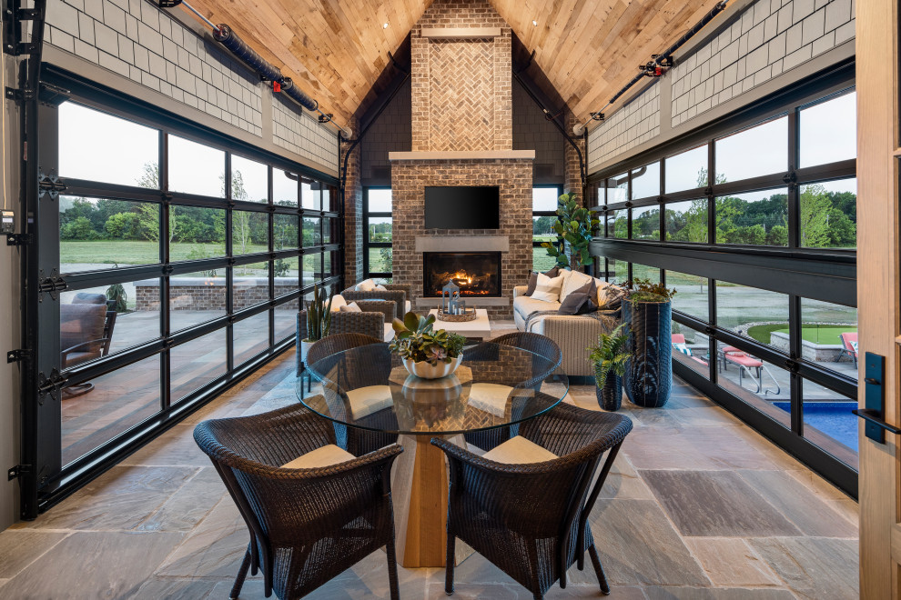 Shingle Style Lodge - Traditional - Sunroom - Minneapolis - by James ...