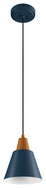 Industrial Metal Pendant Lighting With Wood Grain for Kitchen Island ...