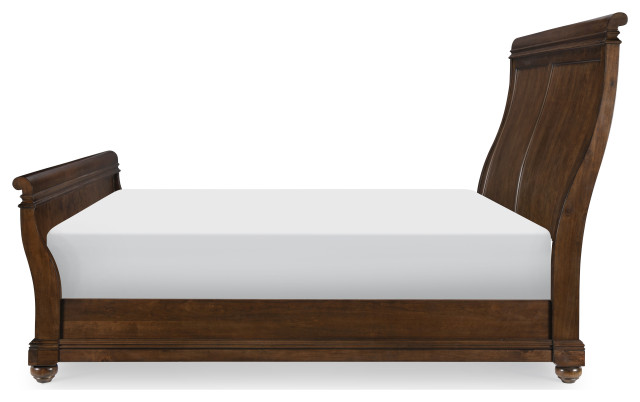 Coventry Classic Cherry Complete Sleigh Bed, King - Traditional ...