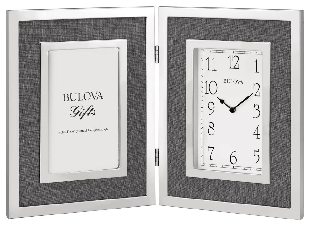 Bulova Clocks, Picture frame B1235, Commitment - Contemporary - Desk ...