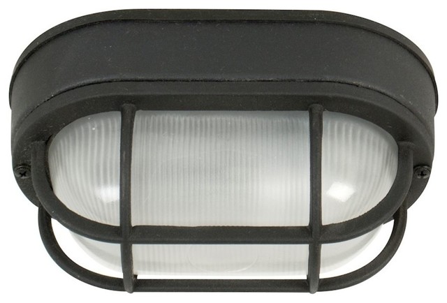 Craftmade Outdoor Bulkheads Small Flush, Matte Black - Beach Style ...