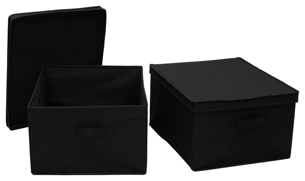 Medium Fabric Storage Bins, Jumbo - Transitional - Storage Bins And ...