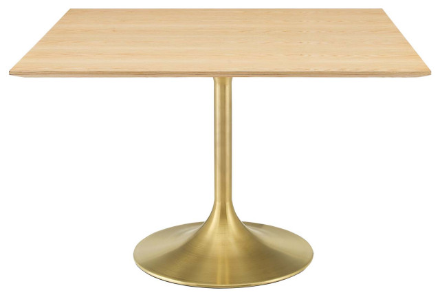 Lippa 47" Square Wood Dining Table - Midcentury - Dining Tables - by ...