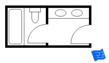 Thoughts on split bathroom layout