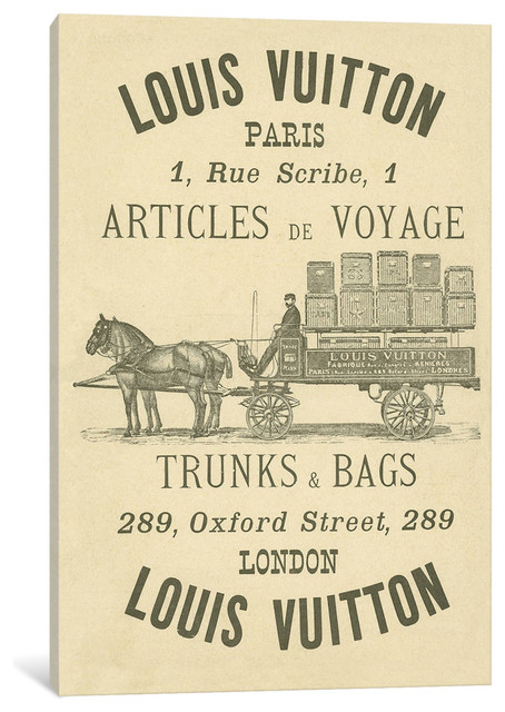 "Vintage Woodgrain Louis Vuitton Sign 3" by 5by5collective, Canvas ...