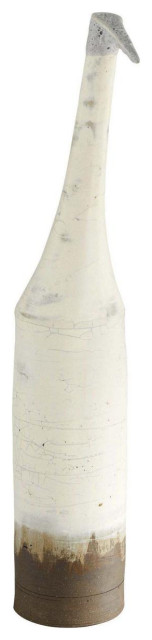 Egret Sculpture, Off White - Farmhouse - Decorative Objects And ...