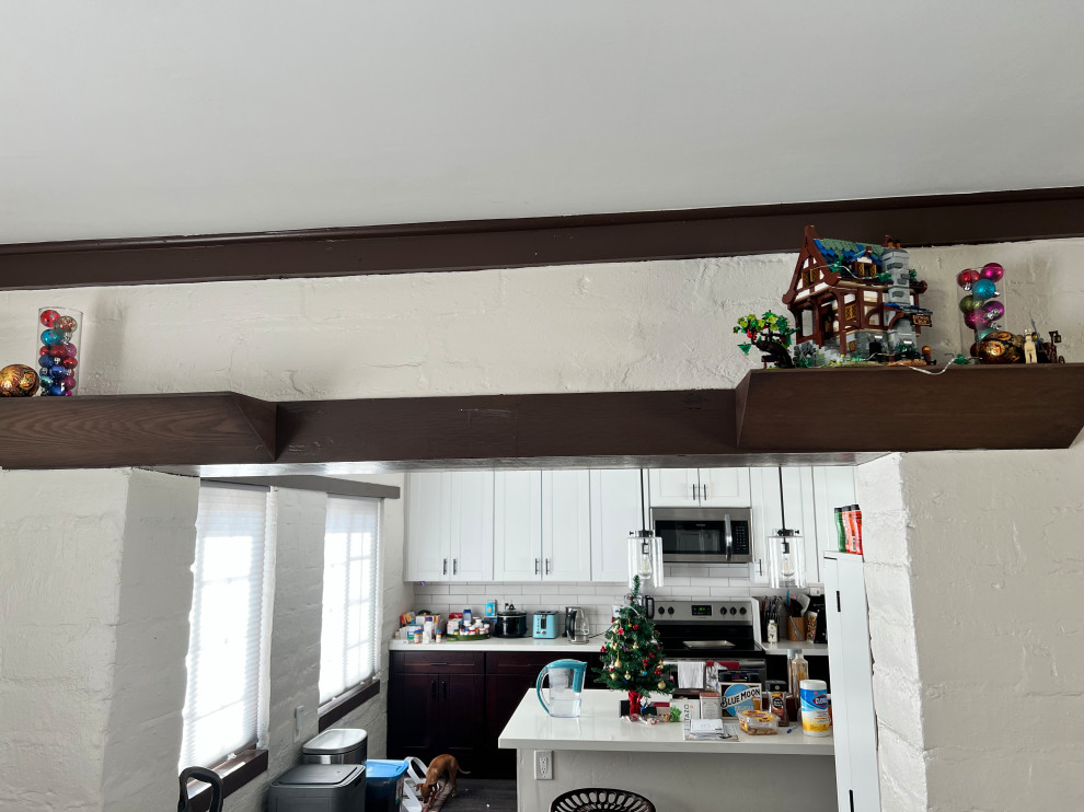 Adobe brick house: how do we hang shelves? | Houzz Forum
