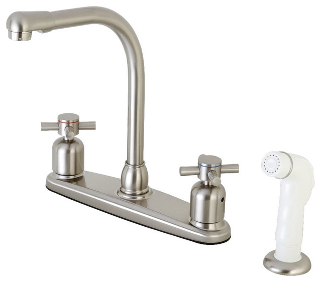FB718DX Concord 8" Centerset Kitchen Faucet,Sprayer, Brushed Nickel ...