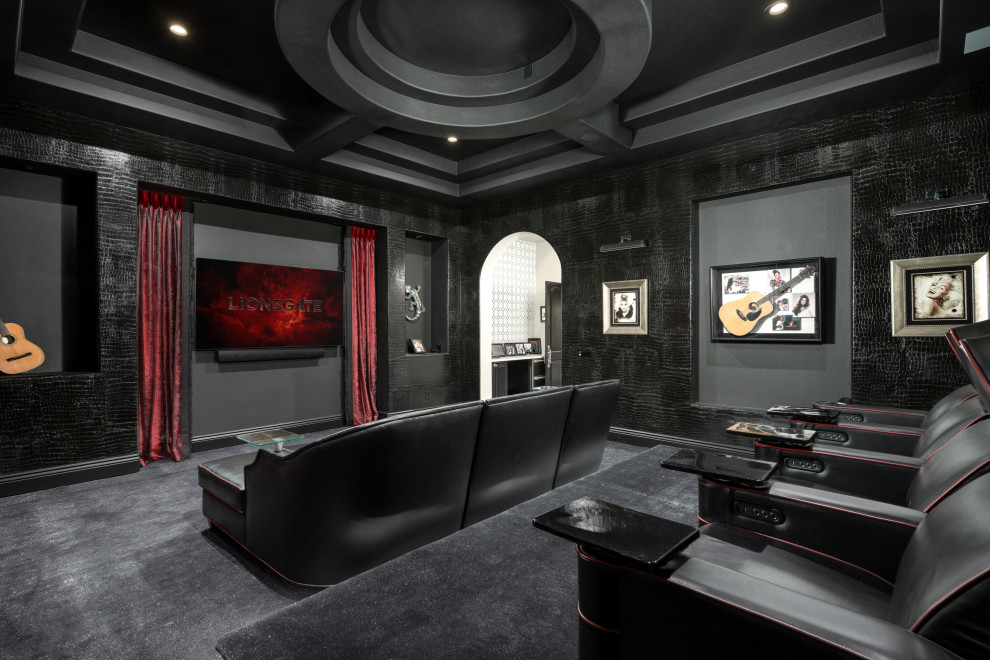 Movie Theater - Transitional - Home Theater - Phoenix - by Fratantoni ...