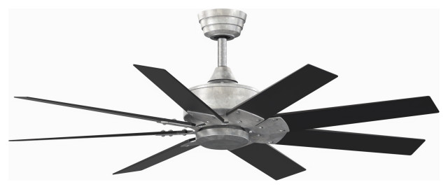 Levon Custom DC Motor, Galvanized - Transitional - Ceiling Fans - by ...