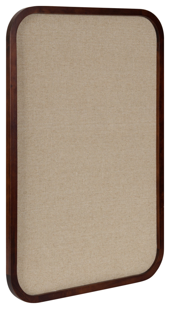 Hutton Wood Framed Fabric Pinboard - Transitional - Bulletin Boards And ...