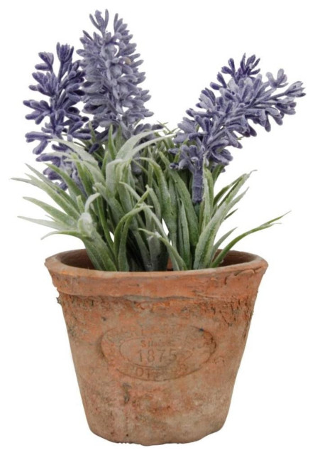 Esschert Design Artificial Herb Plant, Lavender, Small 6 ...