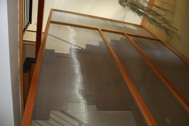 Screened Stairway - Contemporary - Staircase - Seattle - by Finch ...