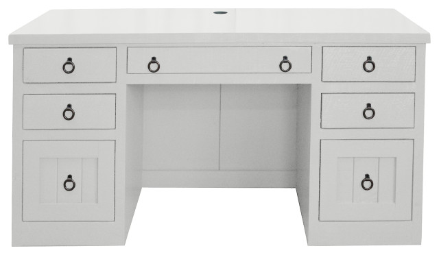 Rustic Executive Home Office Desk - Traditional - Desks And Hutches - by Eagle Furniture | Houzz