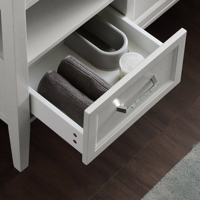 Adams Bathroom Vanity Set, 60" - Transitional - Bathroom Vanities And ...