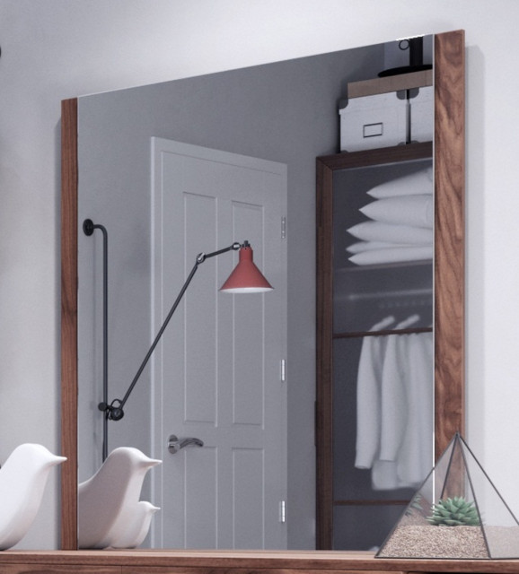 Nova Domus Jagger Modern Walnut Mirror - Transitional - Wall Mirrors ...