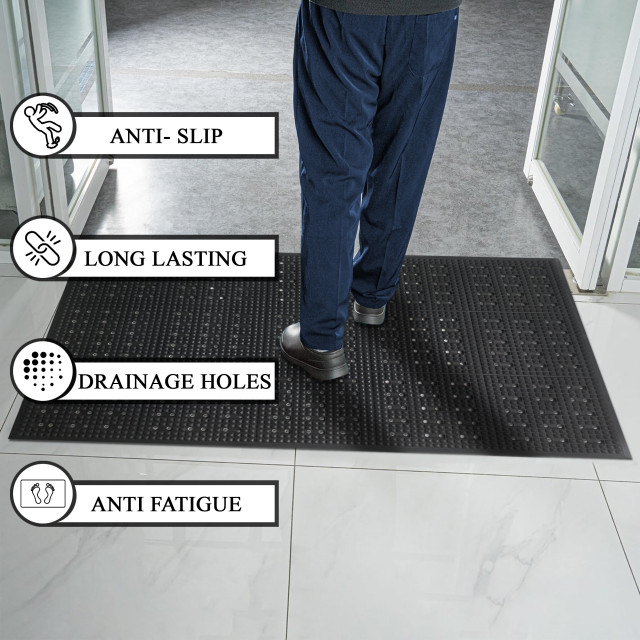 A1HC New Anti Fatigue Versatile Rubber Floor Mat With Drain Holes ...