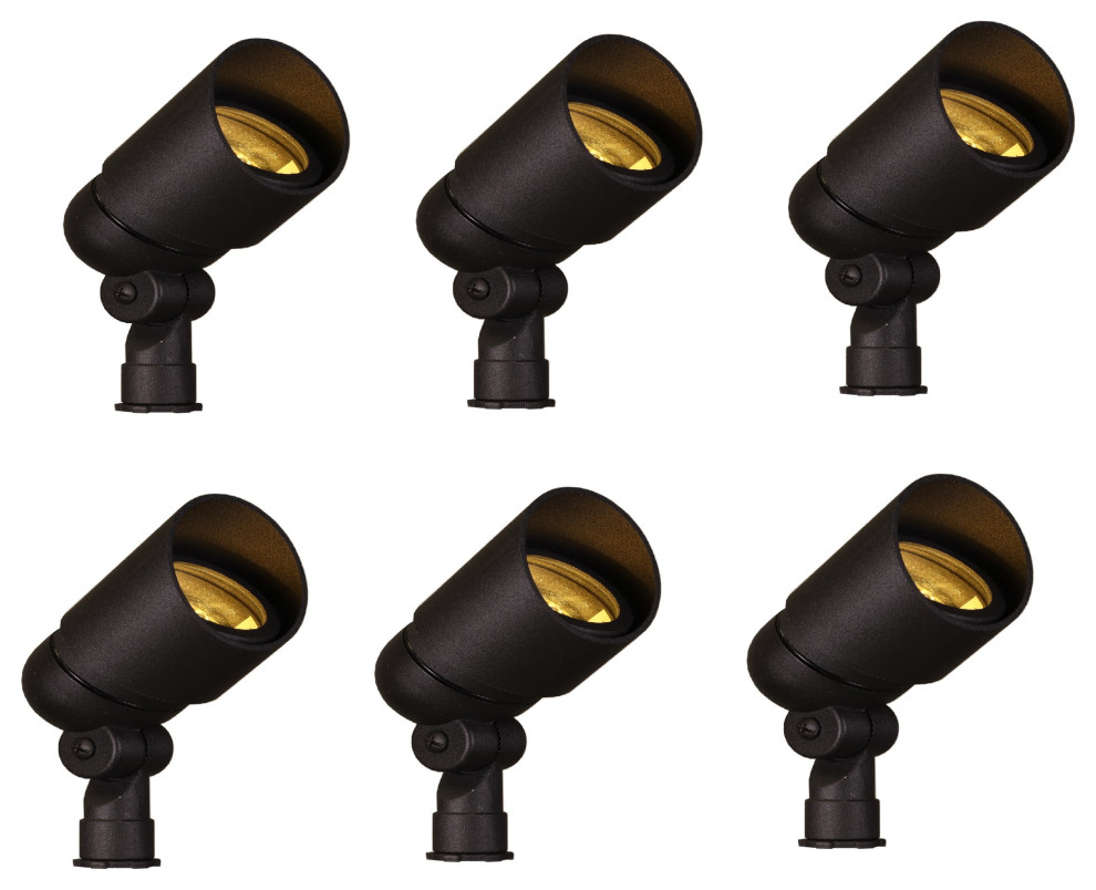 3W LED Directional Bullet BPL101-BLK Low Voltage Landscape Lights- Set ...