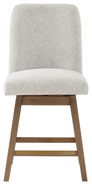 Finley 26" Swivel Counter Stool 2-Pack in Charcoal Fabric ...