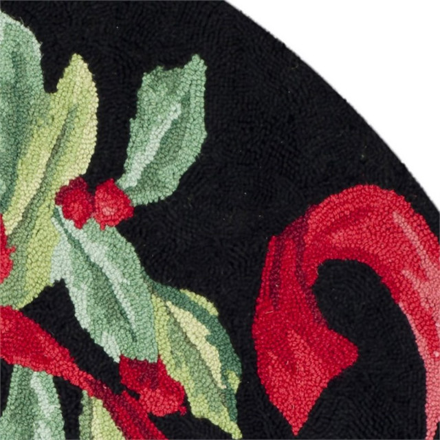 Safavieh Vintage Posters 3' Round Hand Hooked Wool Rug - Contemporary ...