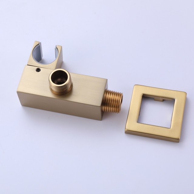 Modern Wall Mounted Dual Handle Bathtub Faucet with Hand Shower ...