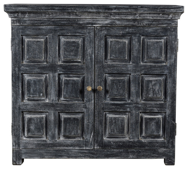 Martin 2-Door Sideboard in Distressed Gray Finish - Farmhouse - Buffets ...